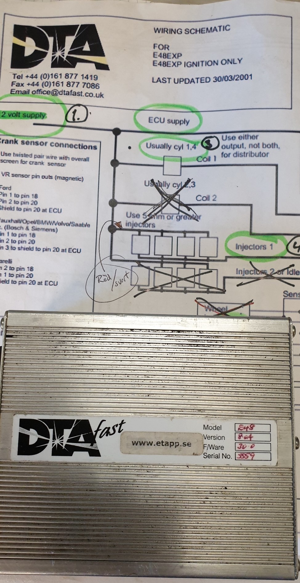 rejsa.nu :: SÄLJES: DTA Fast E48, tändsystem, enginge management